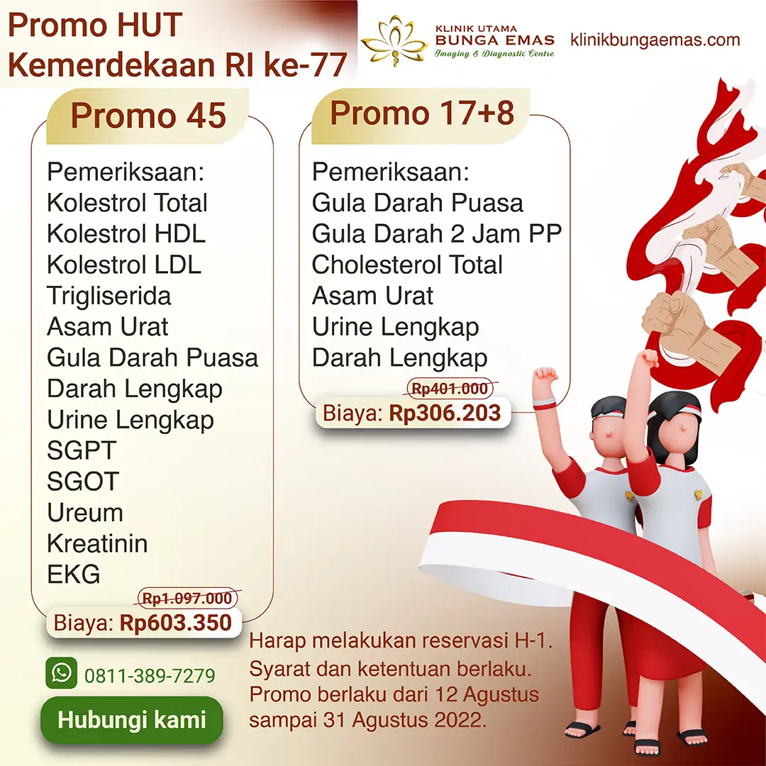 Medical Check Up Paket MCU Promo September Sehat - Klinik Utama Bunga Emas