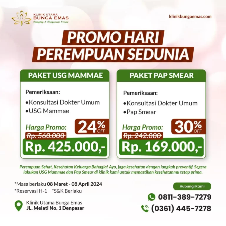 Paket Pap Smear di Denpasar, Bali - Klinik Utama Bunga Emas
